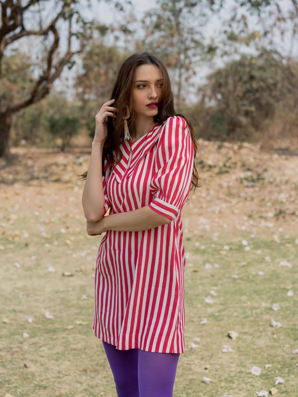 Bella Stripe Short Dress – Zen's Couture