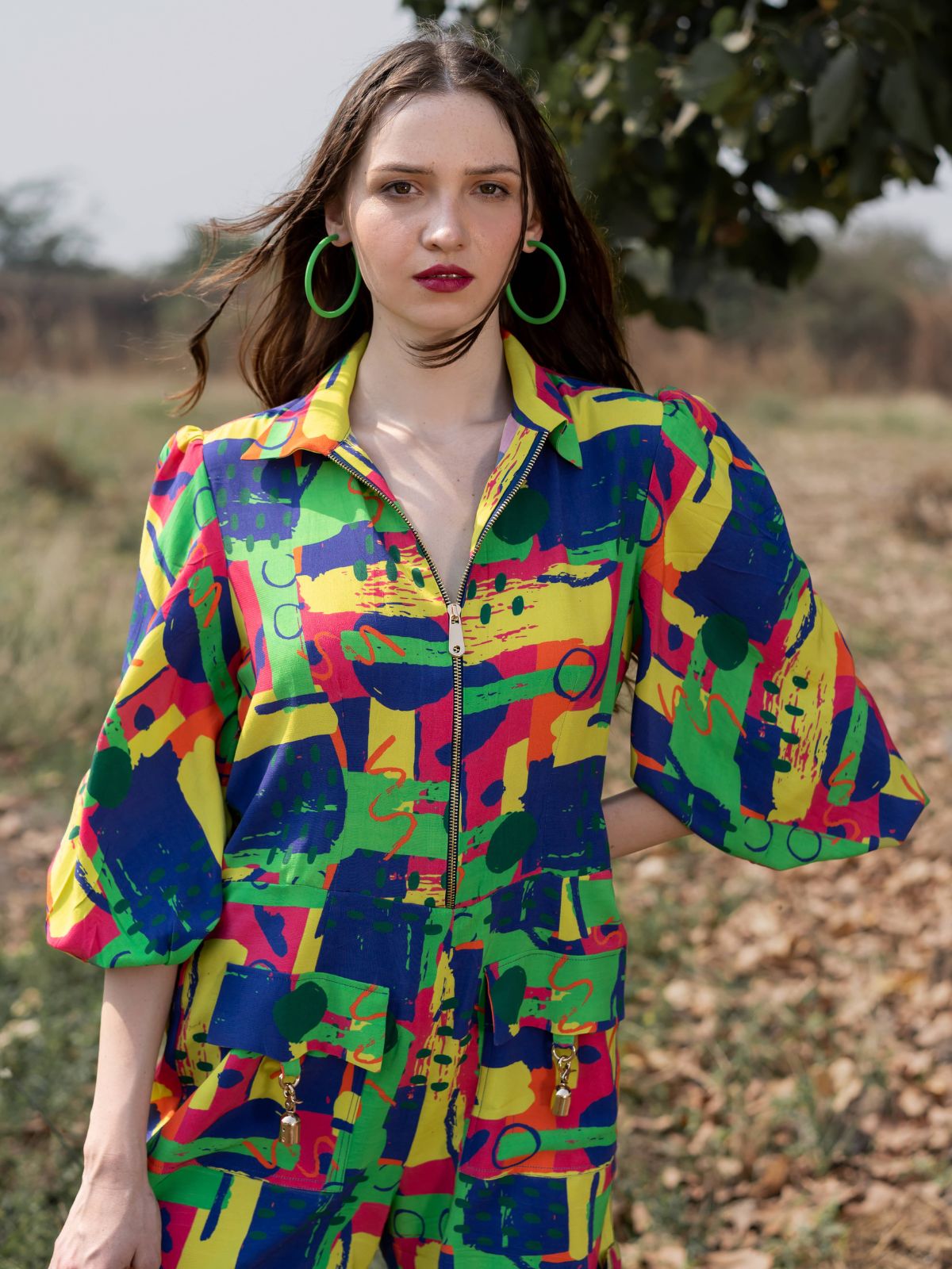 Gracie Multicoloured Playsuit – Zen's Couture